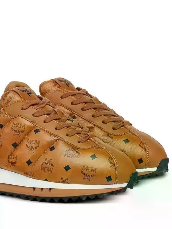 Mcm Visetos Monogram-print Sneakers