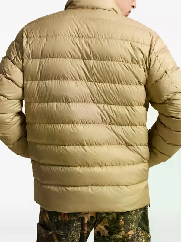 Polo Ralph Lauren Quilted Mock-neck Jacket With Embroidered Logo