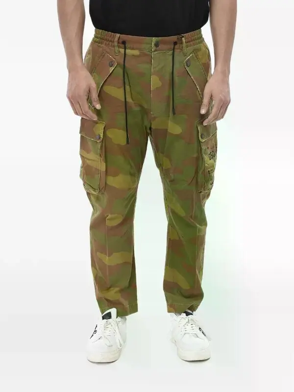 Dsquared2 Camouflage-print Cargo Pants - Green