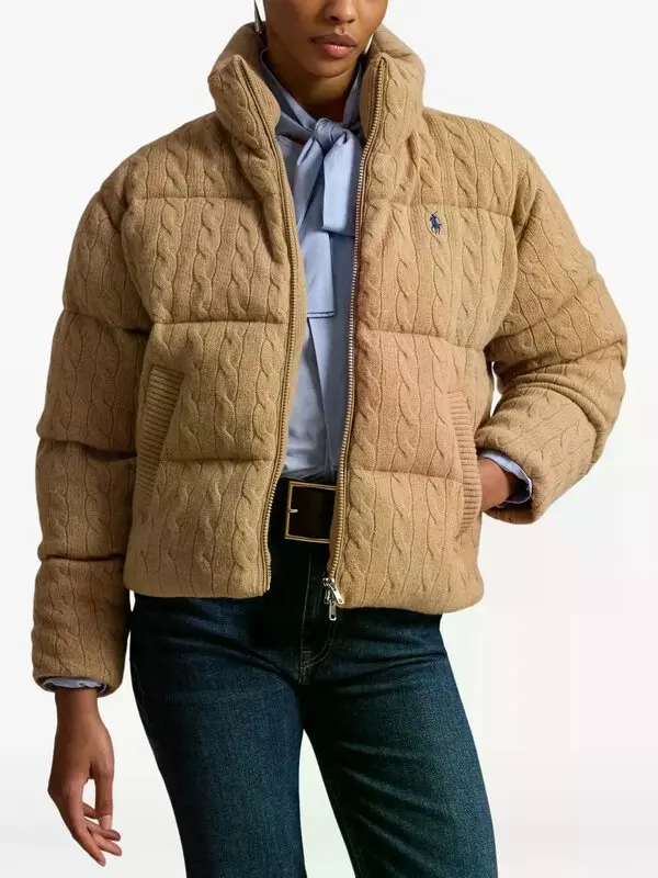 Polo Ralph Lauren Cable-knit Quilted Jacket