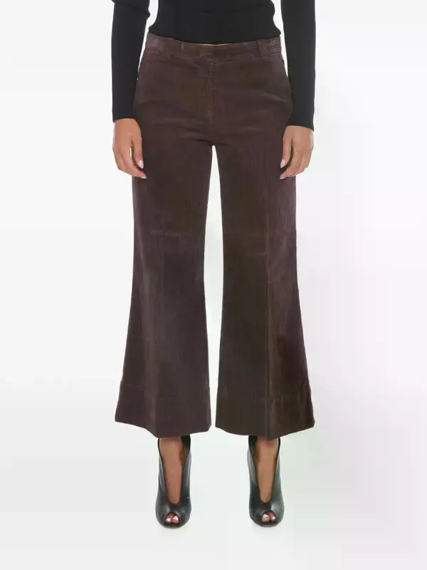 QL2 QUELLEDUE Corduroy Flared Trousers