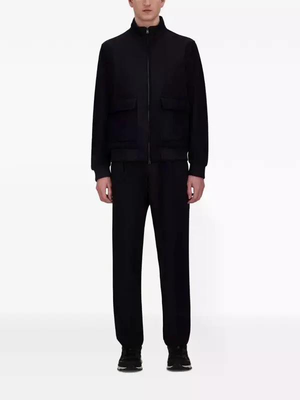 Herno High-neck Zip-up Jacket - Blue