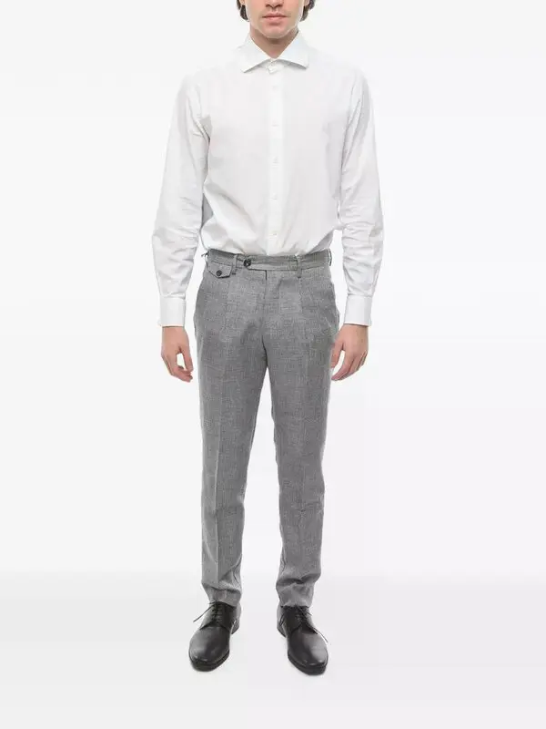 CRUNA Houndstooth Pattern Tailored Trousers