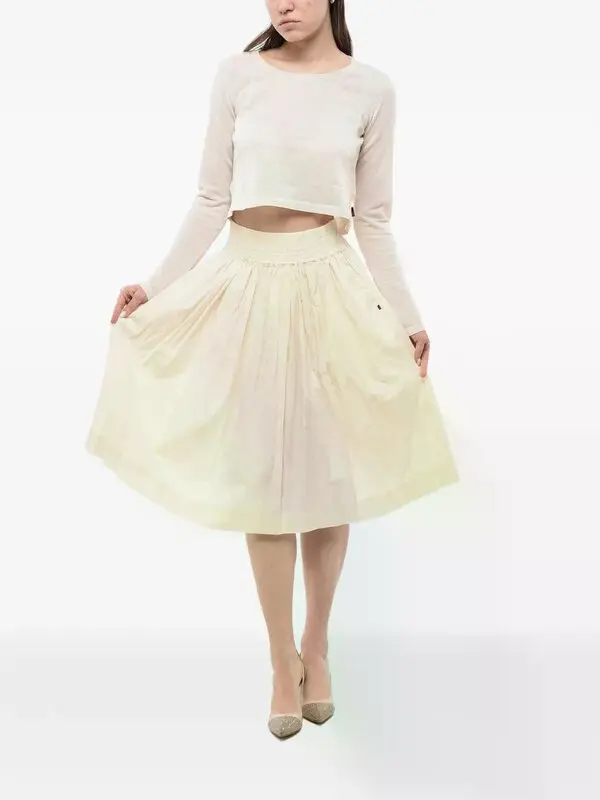 Woolrich Pleated Flared Midi Skirt