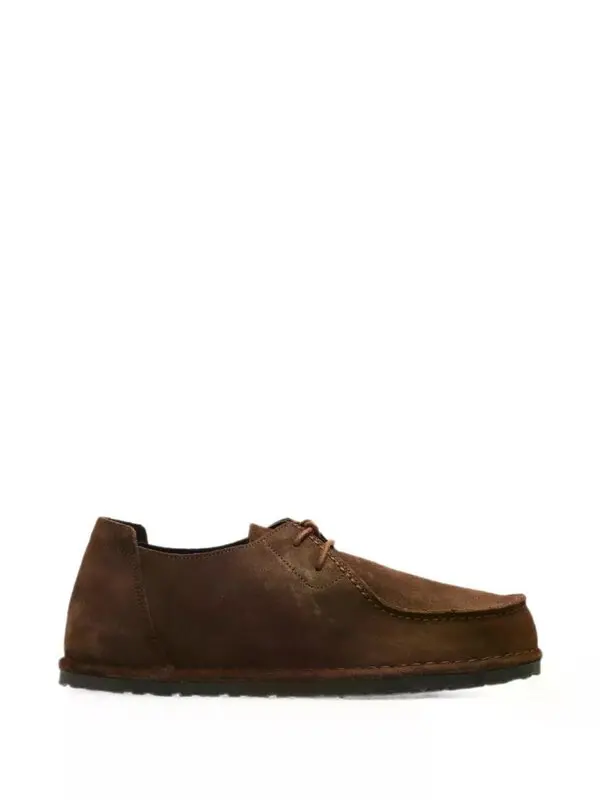 BIRKENSTOCK Utti Suede Derby Shoes - Brown