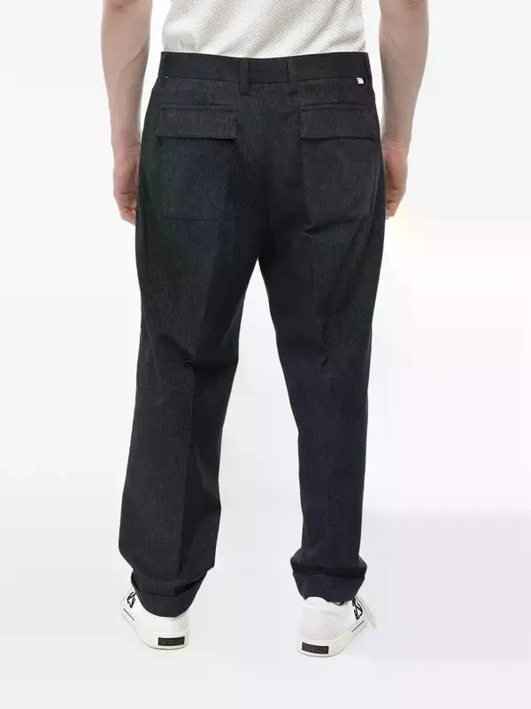 PAOLO PECORA Pleated Turn-up Tailored Trousers