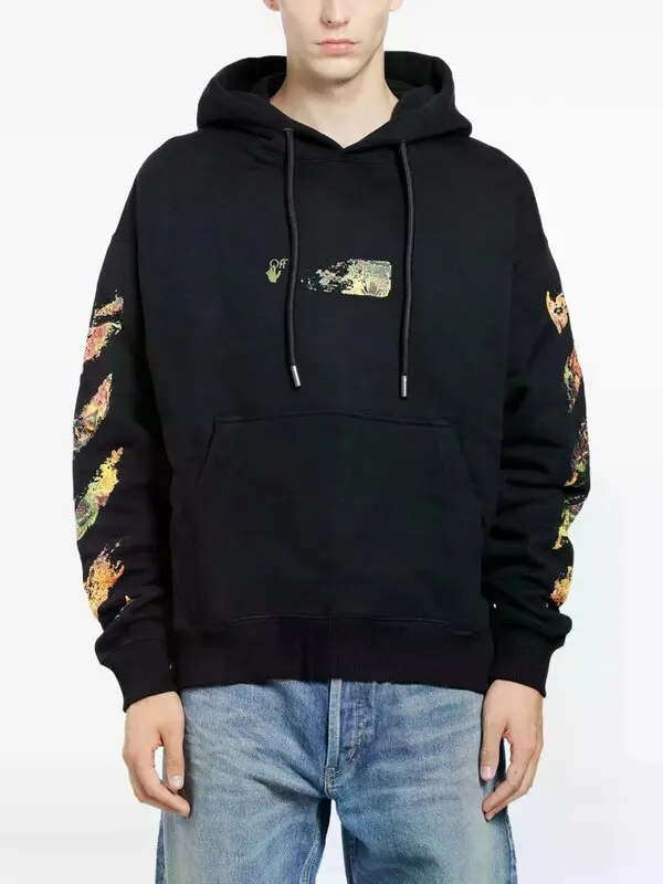 Off-White Spices Arrow Skate Hoodie - Black