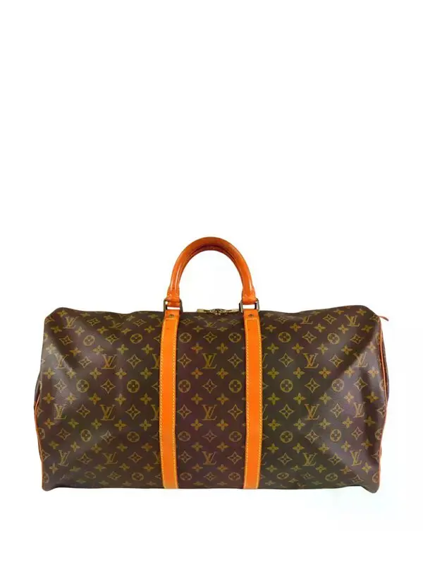 LOUIS VUITTON 20th Century Monogram Keepall 55 Travel Bag - Brown