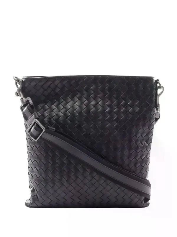 Bottega Veneta 2012-2026 Nappa Intrecciato Vn Crossbody Bag - Black