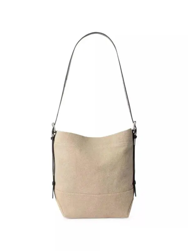 LEMAIRE Small Belted Tote Bag In Heavy Eco Cotton Canvas - Neutrals