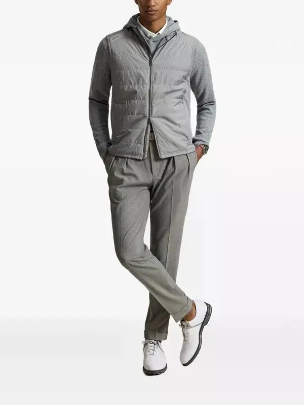 Rlx Ralph Lauren Zip-up Quilted Gilet - Grey