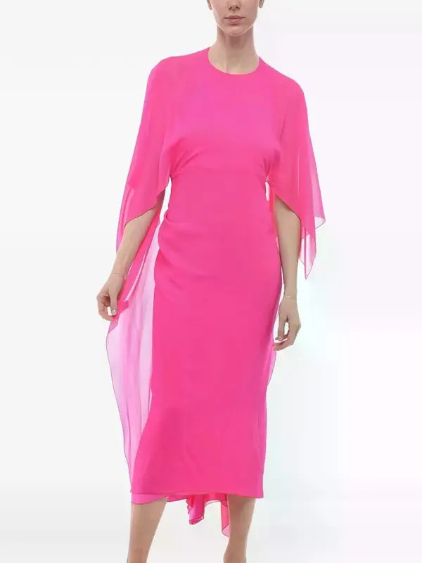 STEPHAN JANSON Cosima Silk Midi Dress