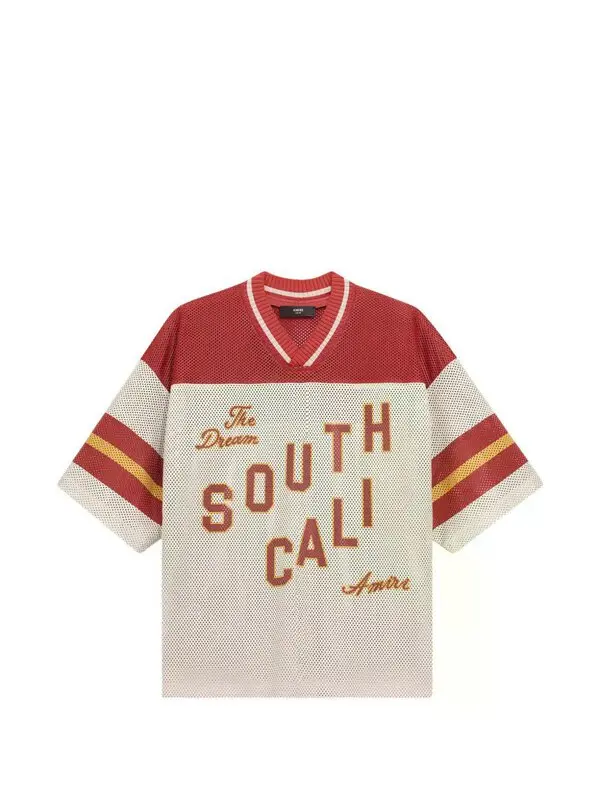 Amiri South Cali Leather Jersey - Neutrals