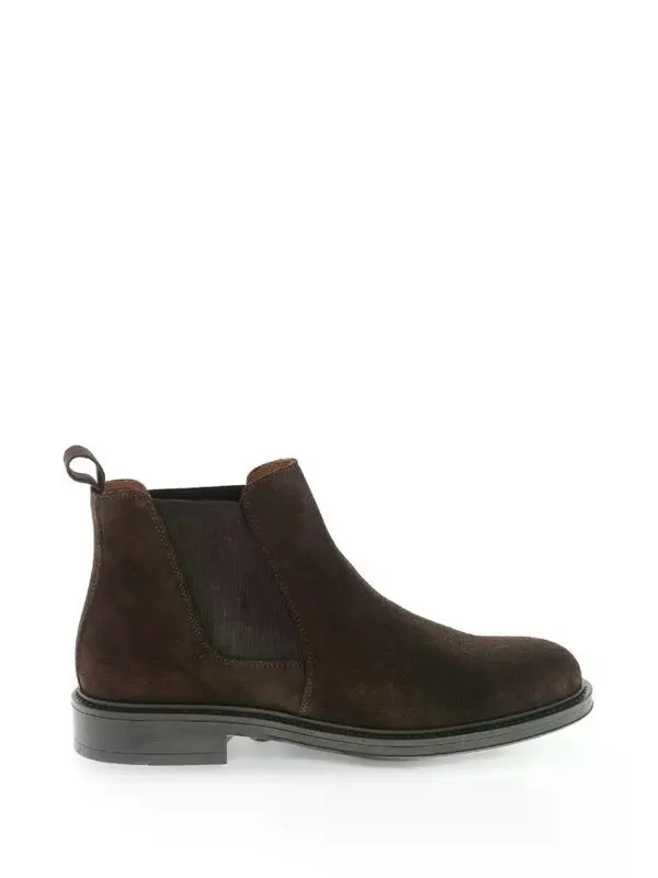 AMEDEO TESTONI Suede Chelsea Boots - Brown