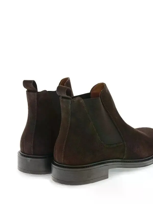 AMEDEO TESTONI Suede Chelsea Boots - Brown