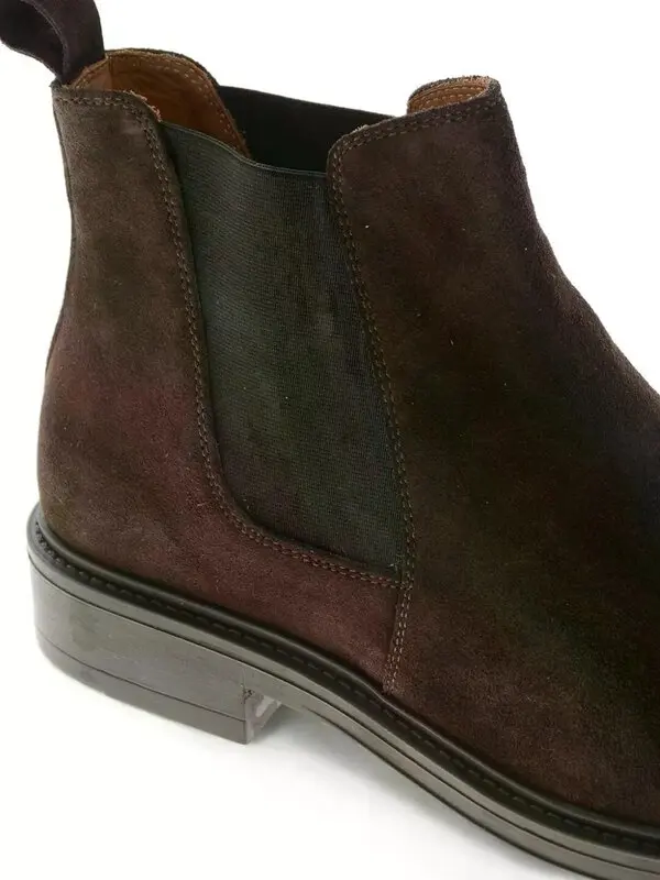 AMEDEO TESTONI Suede Chelsea Boots - Brown