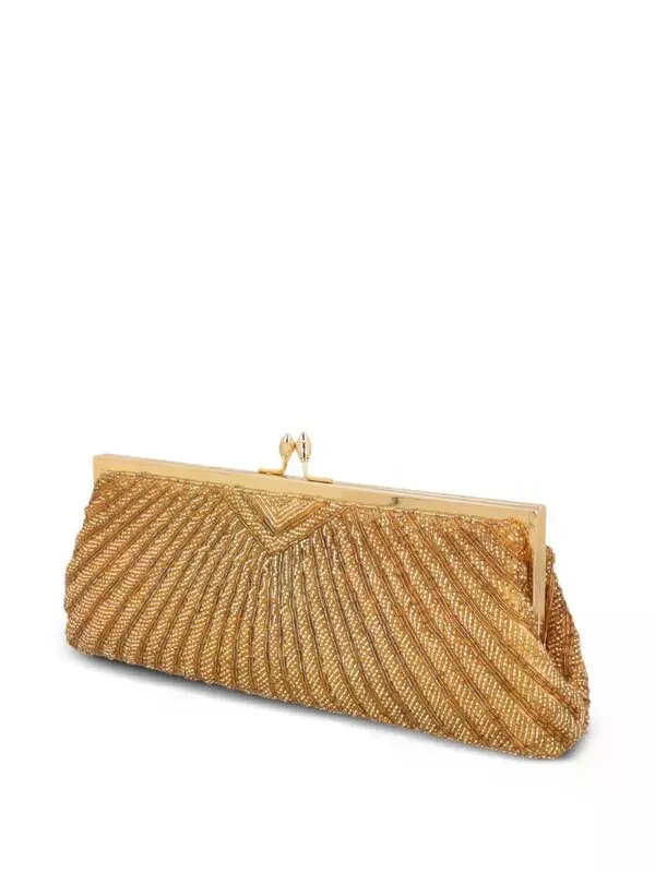 PERFETTO Beaded Clutch With Chain Strap