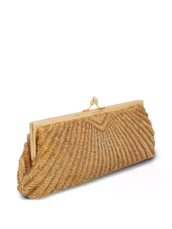 PERFETTO Beaded Clutch With Chain Strap