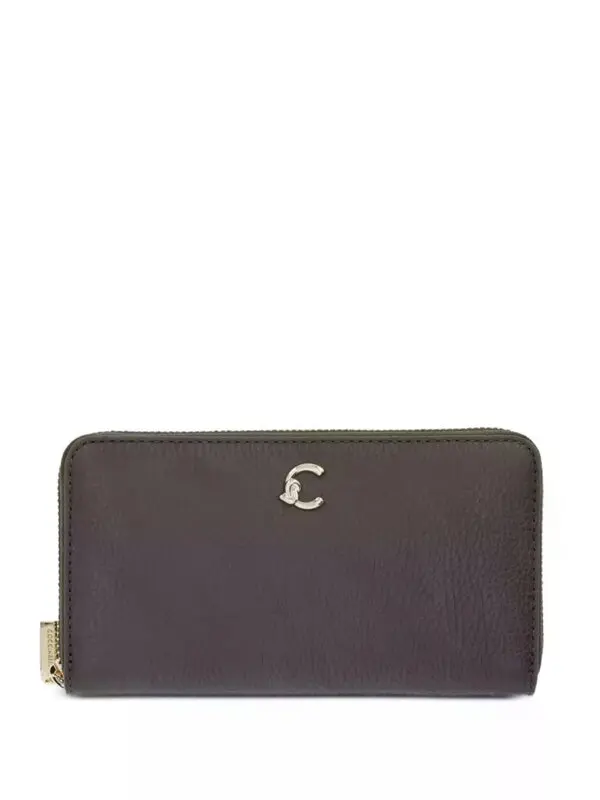 COCCINELLE Logo-plaque Pebbled-leather Wallet
