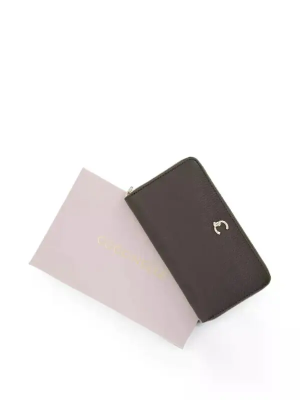 COCCINELLE Logo-plaque Pebbled-leather Wallet