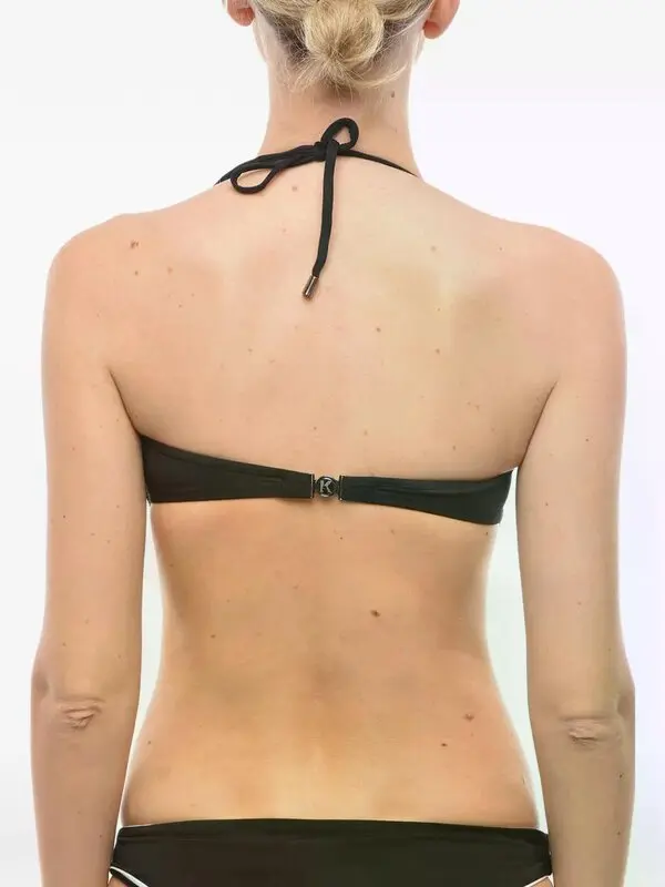 Karl Lagerfeld Logo-print Bandeau Bikini Top