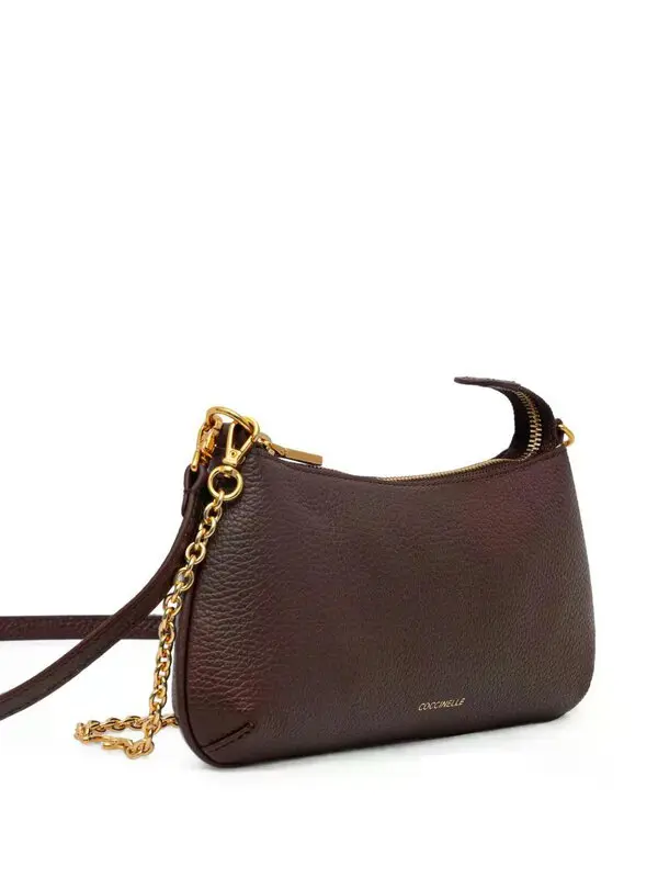 COCCINELLE Grainy-leather Chain-link Shoulder Bag