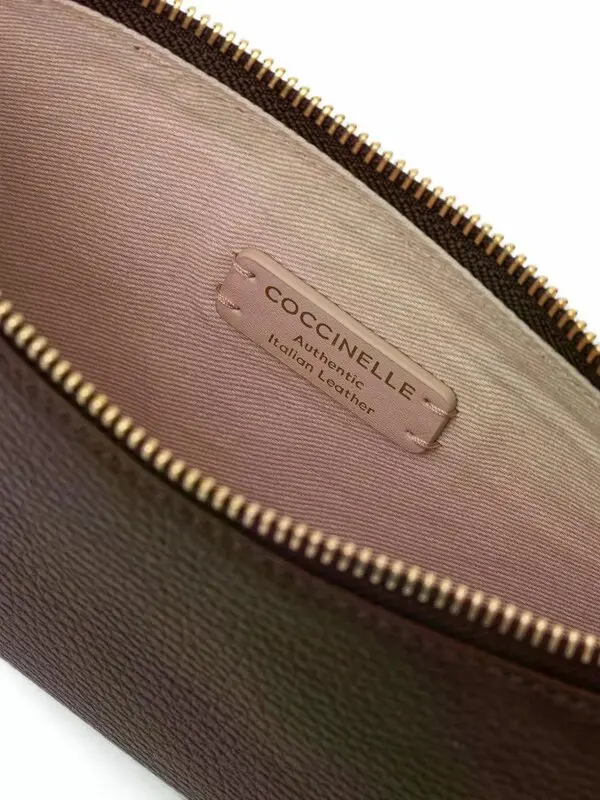 COCCINELLE Grainy-leather Chain-link Shoulder Bag