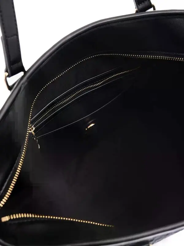 Moschino Love Terry Embossed Logo Tote Bag - Black