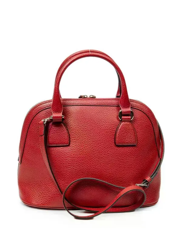 Gucci Small Gg Charm Dome Tote Bag - Red