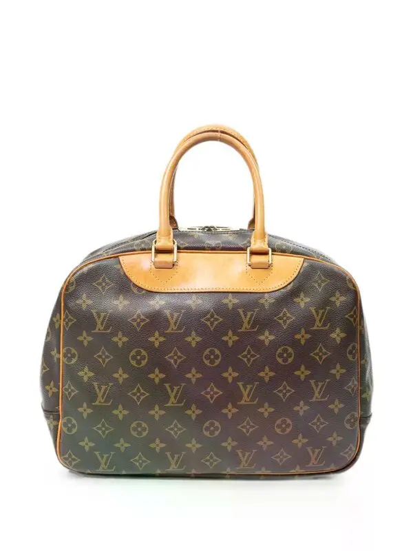 LOUIS VUITTON Monogram Deauville Tote Bag - Brown
