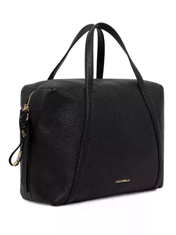 COCCINELLE Grained Leather Tote Bag