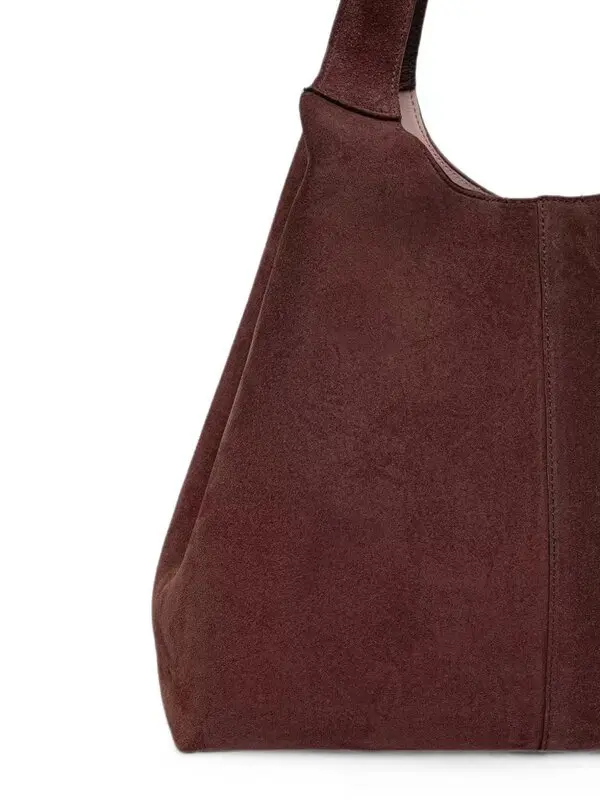 COCCINELLE Suede Logo-plaque Tote Bag