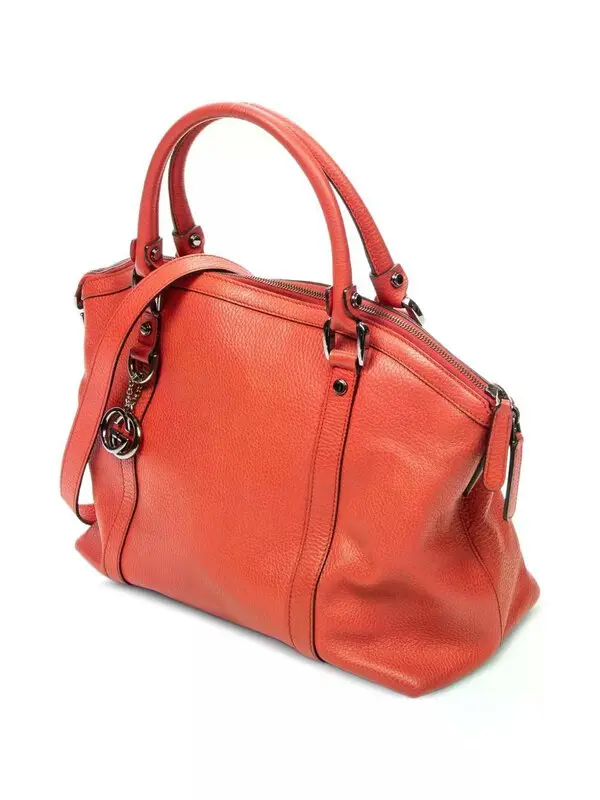 Gucci Gg Charm Tote Bag - Red