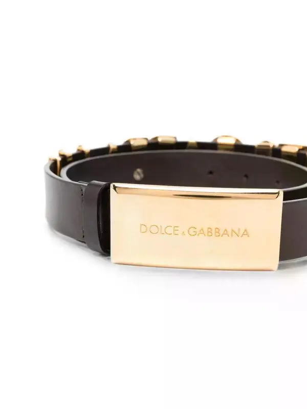Dolce & Gabbana Logo Plaque Belt