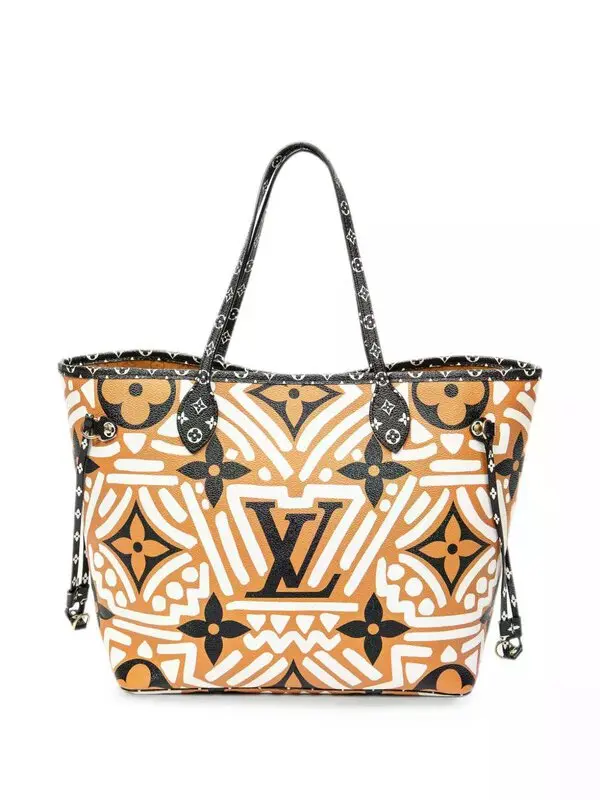 LOUIS VUITTON Mm Neverfull Giant Monogram Tote Bag - Orange