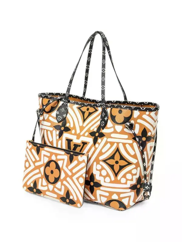 LOUIS VUITTON Mm Neverfull Giant Monogram Tote Bag - Orange