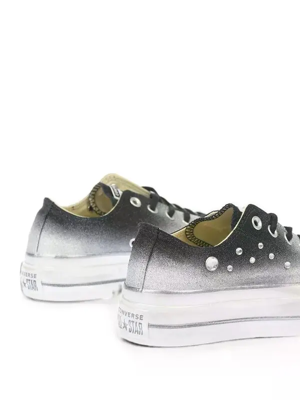 CONVERSE Glitter Effect Stud Embellished Lace-up Sneakers