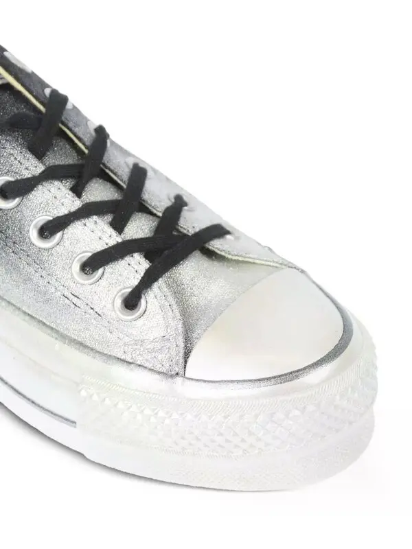 CONVERSE Glitter Effect Stud Embellished Lace-up Sneakers
