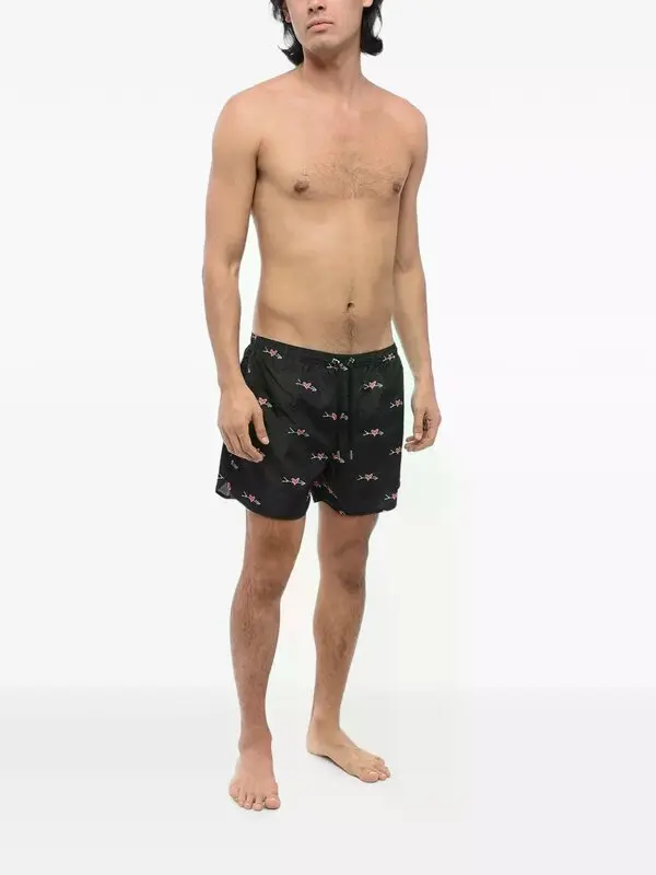 Neil Barrett Cupid Print Drawstring Swim Shorts