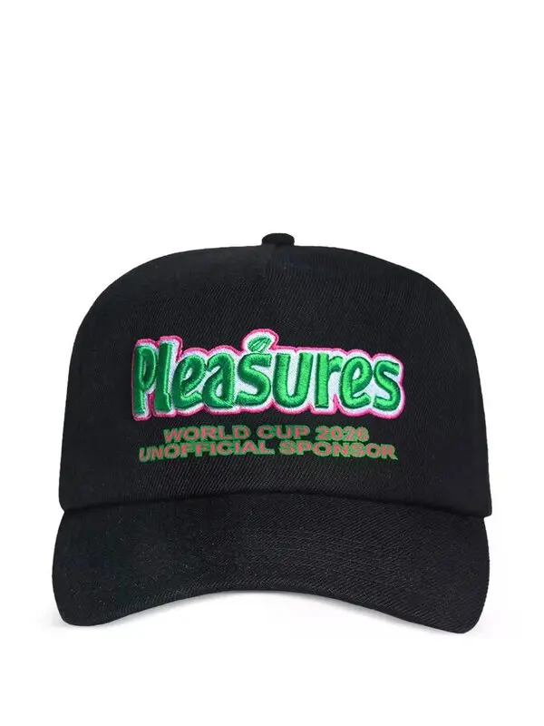 PLEASURES Embroidered Baseball Cap - Black