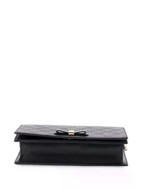 Gucci Signature Leather Wallet On Chain Clutch Bag