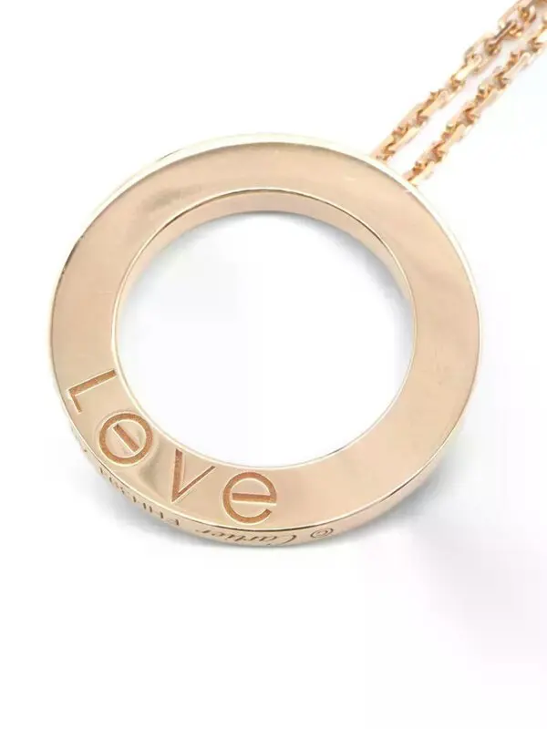 Cartier 18k Rose Gold Diamond Love Necklace