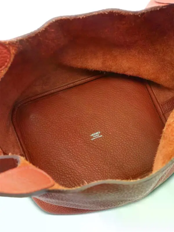 Hermès Taurillon Clemence Leather Picotin Lock Tote Bag - Orange