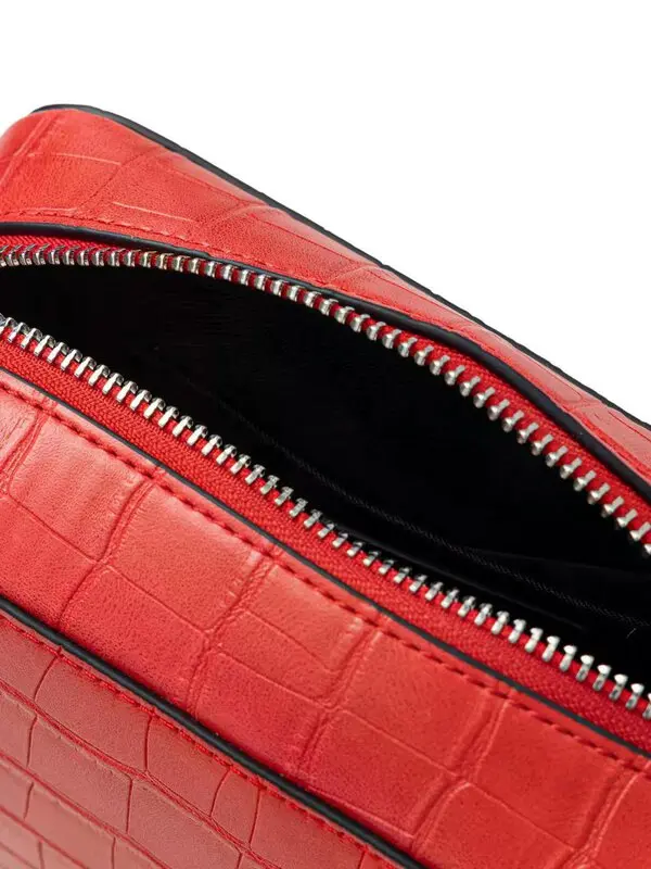 Karl Lagerfeld Croc-effect Crossbody Bag - Red