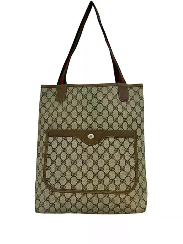 Gucci 20th Century Gg Supreme Web Tote Bag - Neutrals