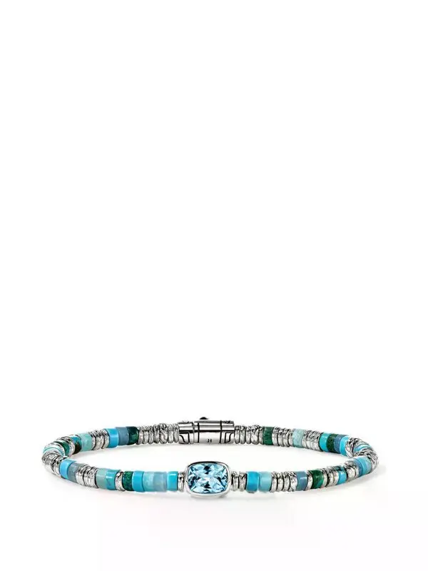 John Hardy Heishi Blue Topaz Bracelet - Silver