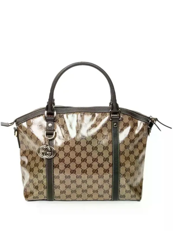 Gucci Gg Supreme Canvas Top Handle Bag - Neutrals