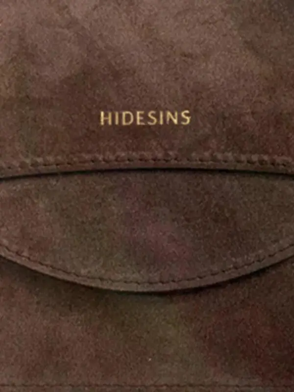 HIDESINS Suede Finish Logo-stamp Tote Bag - Brown
