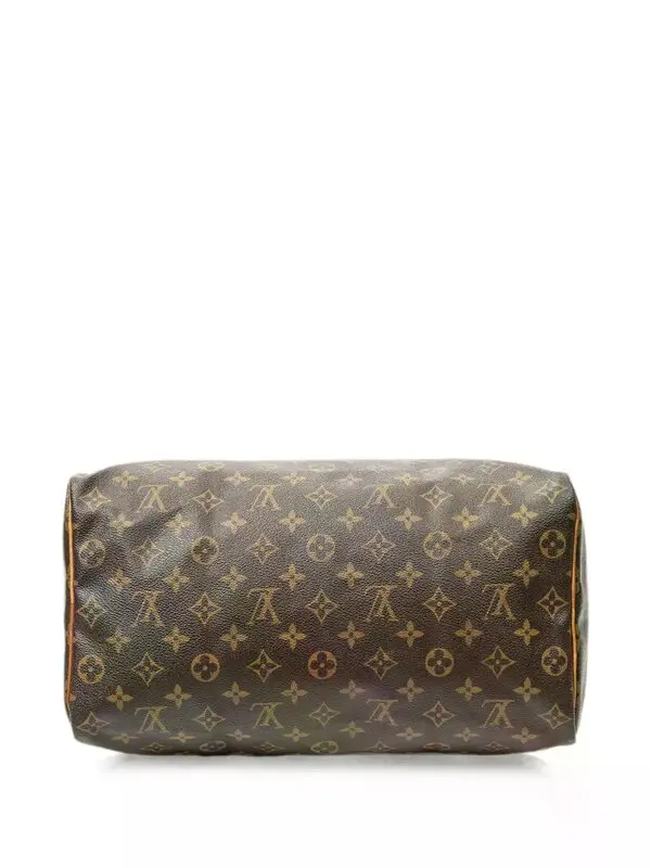 LOUIS VUITTON Speedy Monogram Tote Bag - Brown
