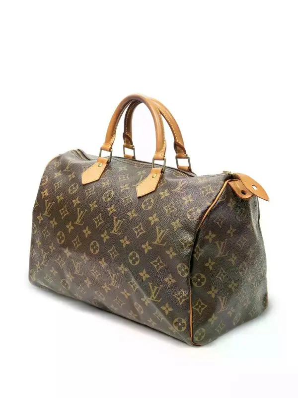 LOUIS VUITTON Speedy Monogram Tote Bag - Brown